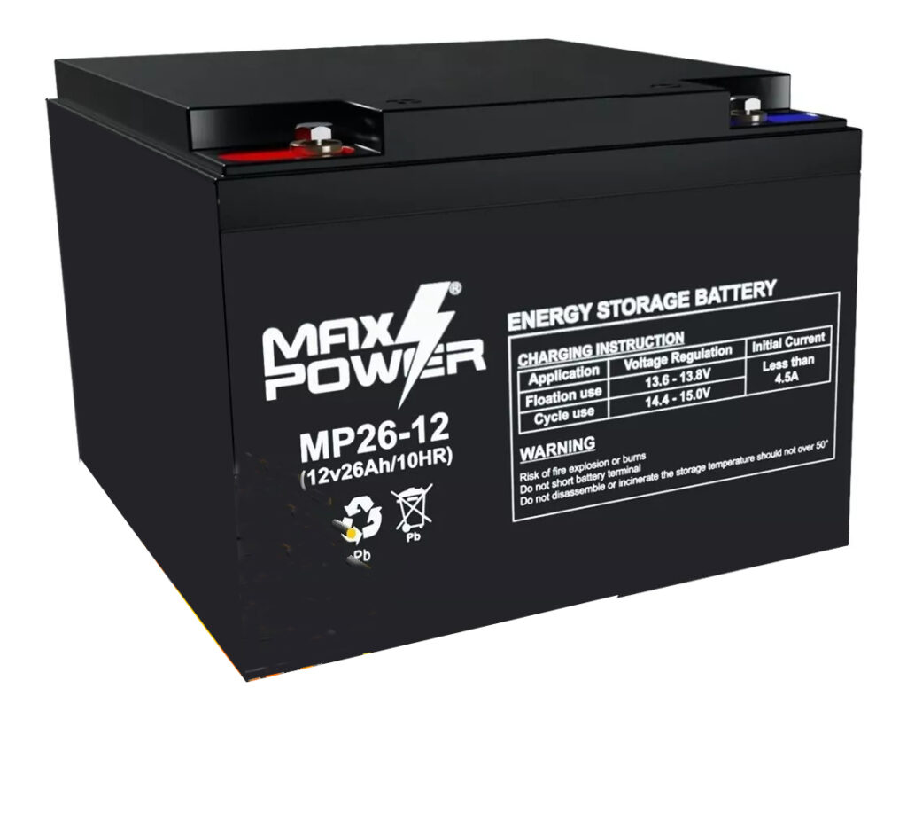 Bateria MAX POWER Gel 26-12 - Auto Battery Servicentro