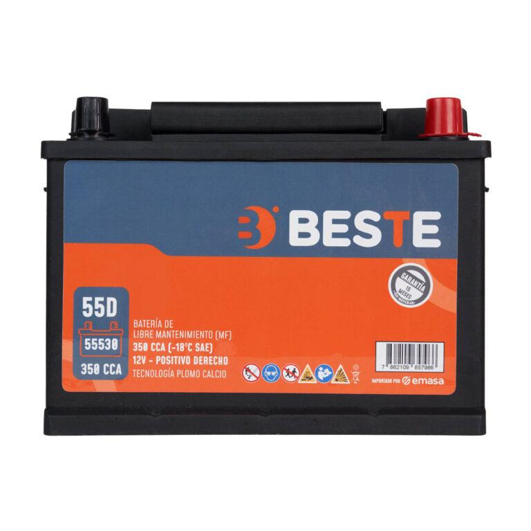 Bateria BESTE 42D 680 (55AH/350A) - Auto Battery Servicentro